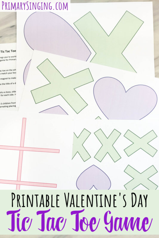 Valentine's Day Tic Tac Toe Game - Primary Singing