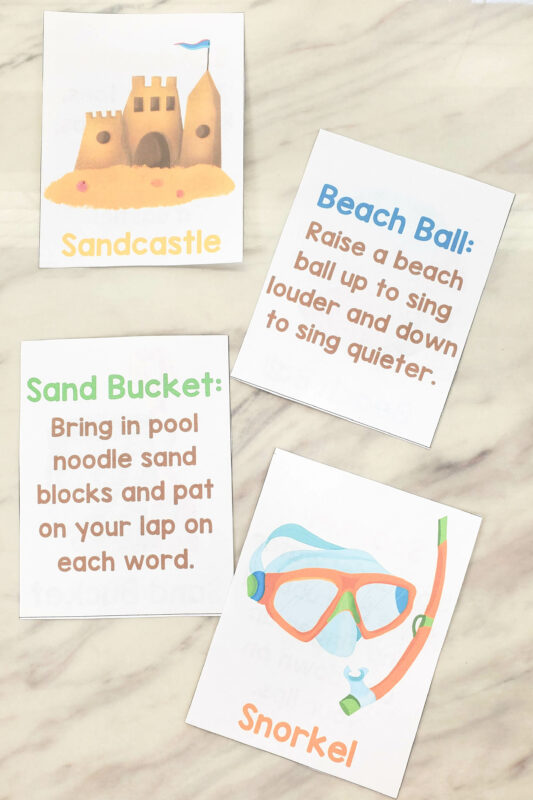 Beach Day Summer Review Game - Primary Singing