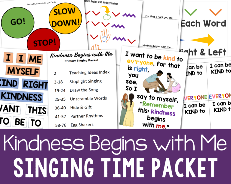 23 Kindness Begins with Me Singing Time Ideas - Primary Singing