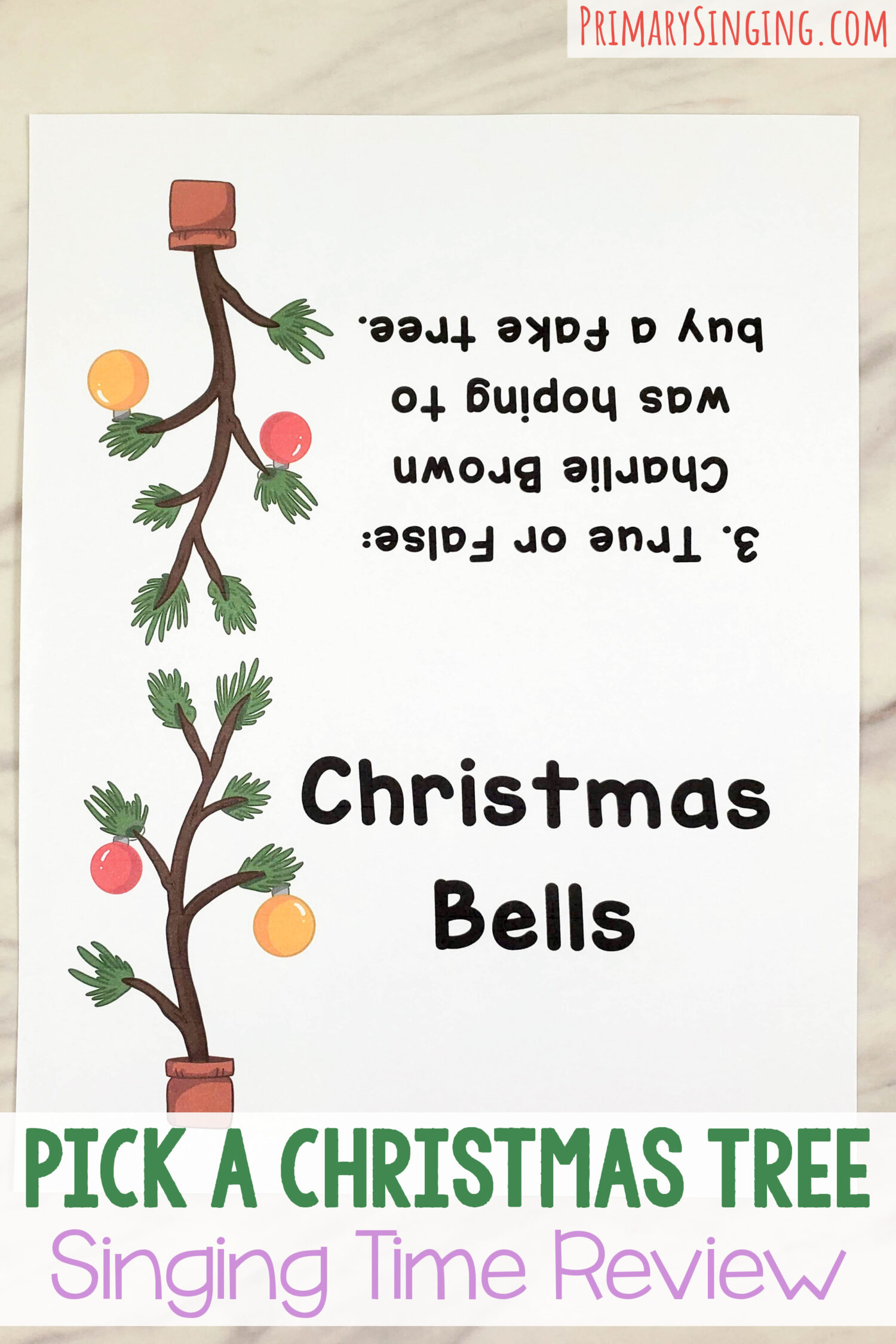 Pick a Christmas Tree Trivia & Christmas Songs - Primary Singing